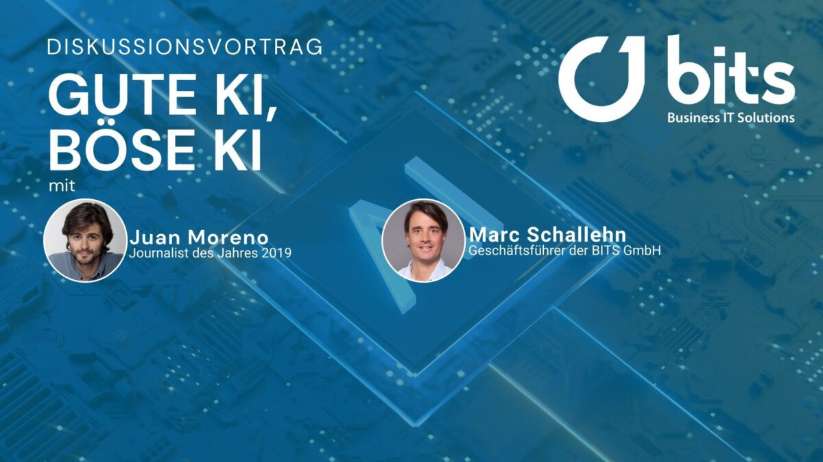 Rückblick auf den Vortrag "Gute KI, böse KI" mit Juan Moreno | BITS | Business IT Solutions